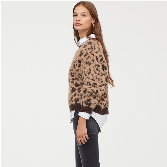 H&M | Sweaters | Hm Leopard Print Soft Knit Sweater | Poshmark